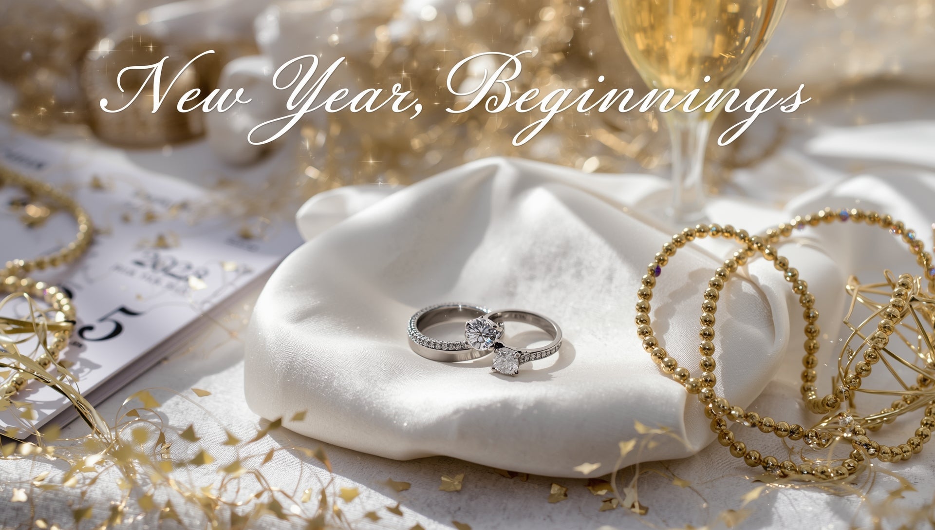 New Year's Glittering Wedding Rings: A Sparkling Start to 2025 ...